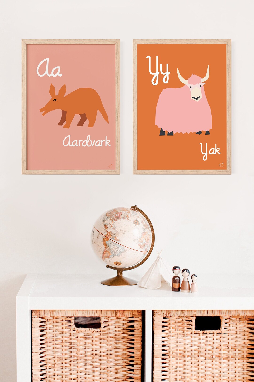 Whole Alphabet A to Z Posters | Classic Nursery Decor Personalised Name ...