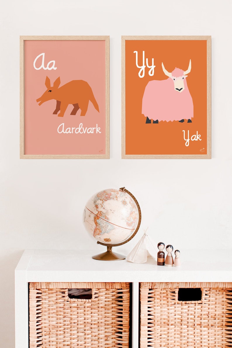 Whole Alphabet A to Z Posters Classic Nursery Decor - Etsy