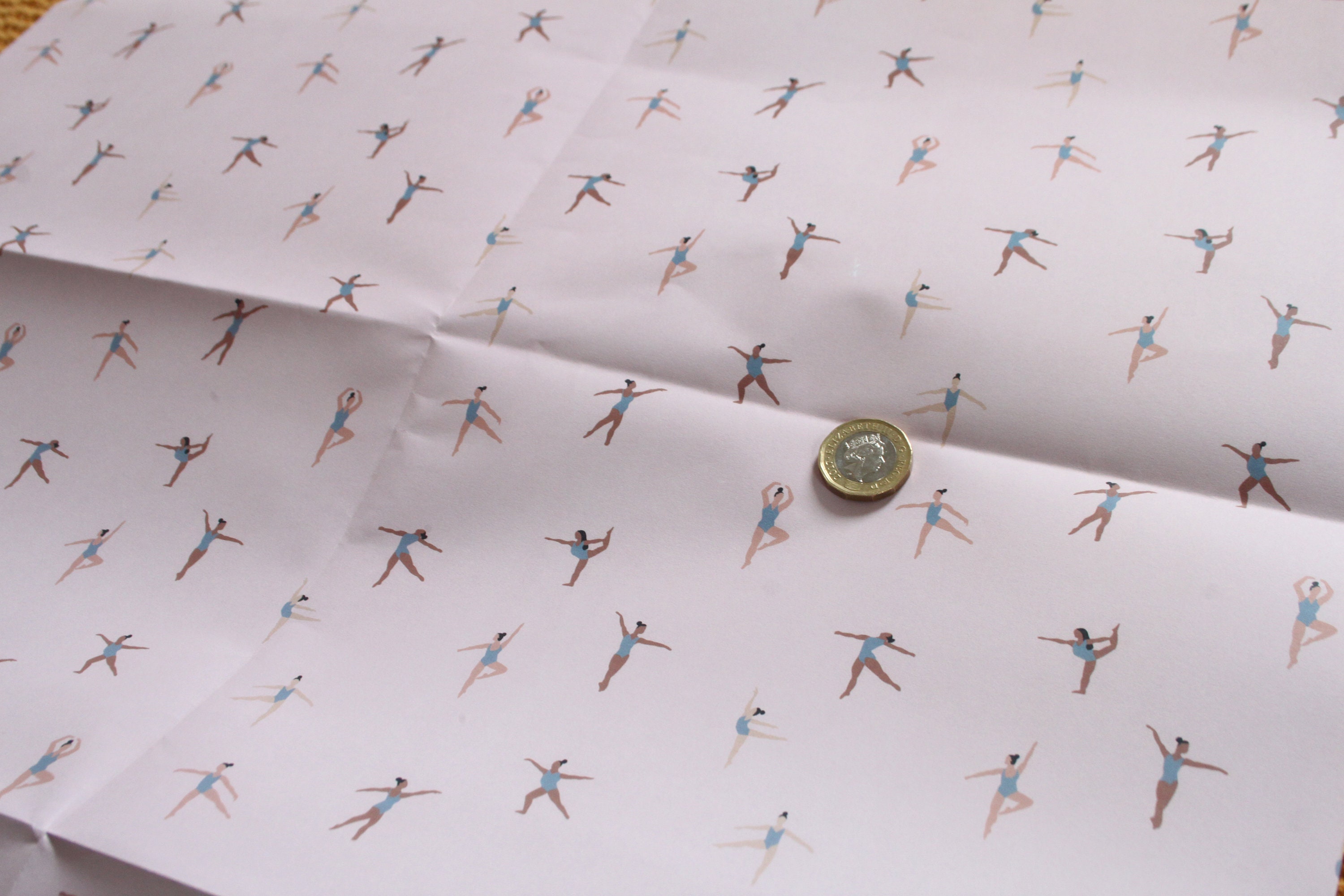 Recyclable Wrapping Paper 50 X 70cm Sheet Dancers in Blue - Etsy Norway