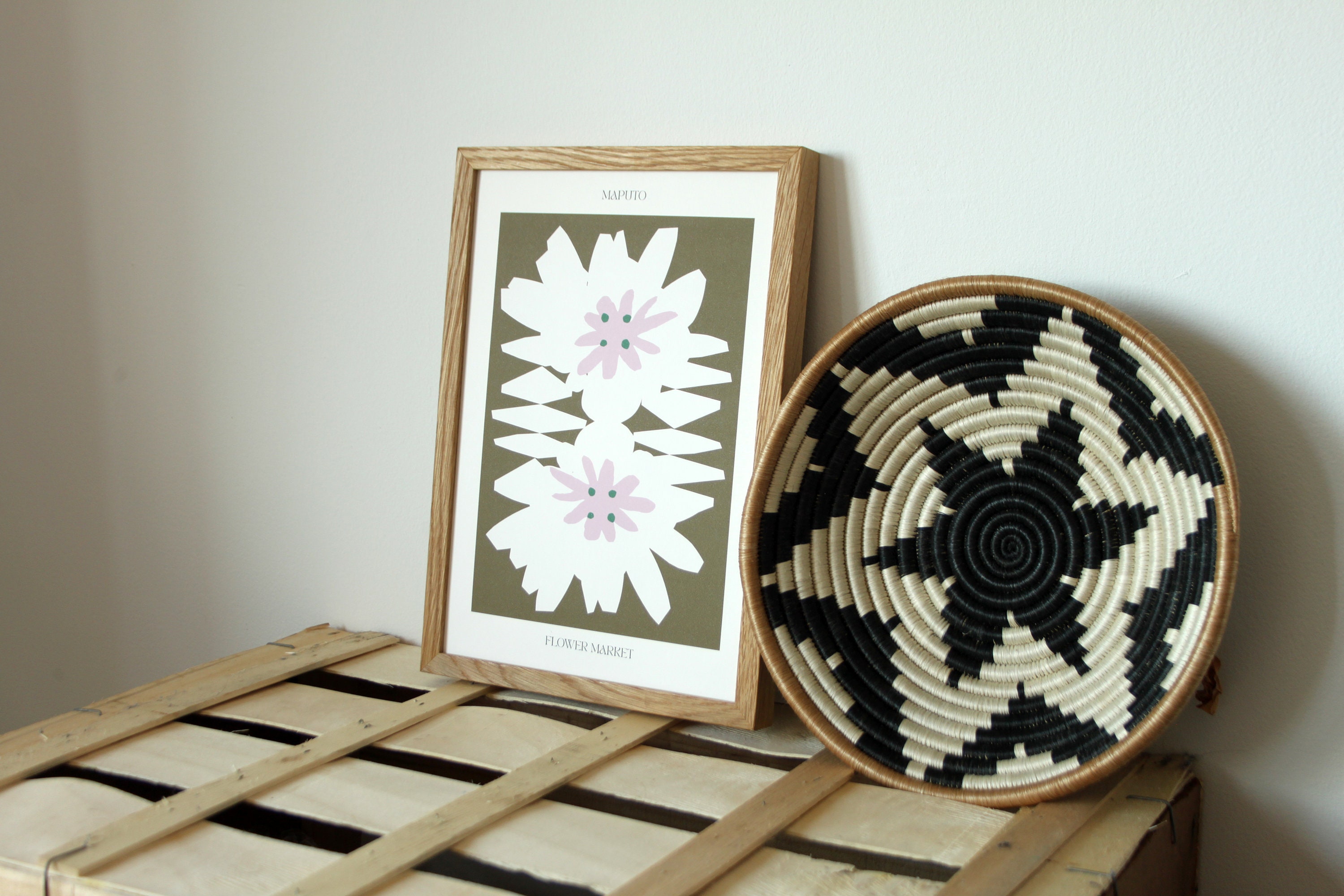 Maputo Mozambique Flower Market Print | Nordic Pastel Decor - Etsy