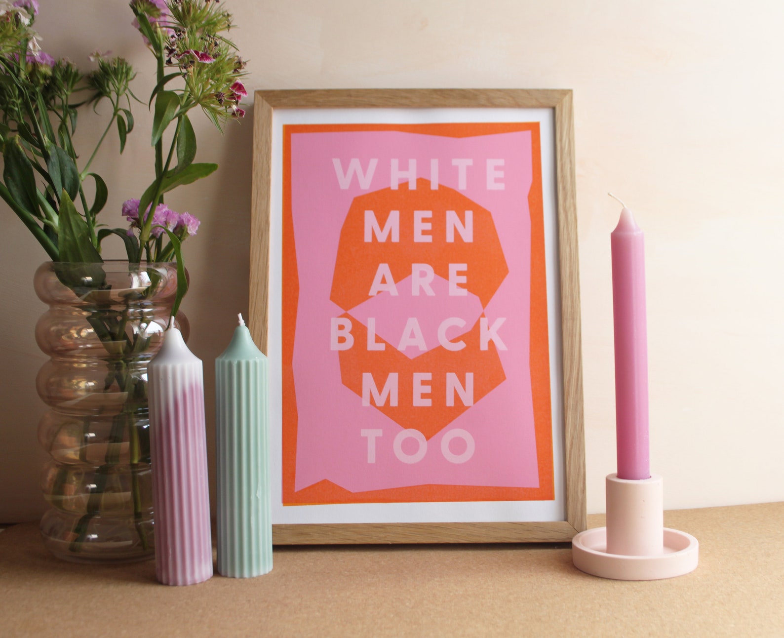 Screen Print Poster Equality Print White Men Are Black Men | Etsy