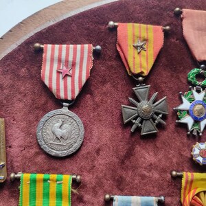 French Resistance WW2 French Military Medal Collection in Frame World ...