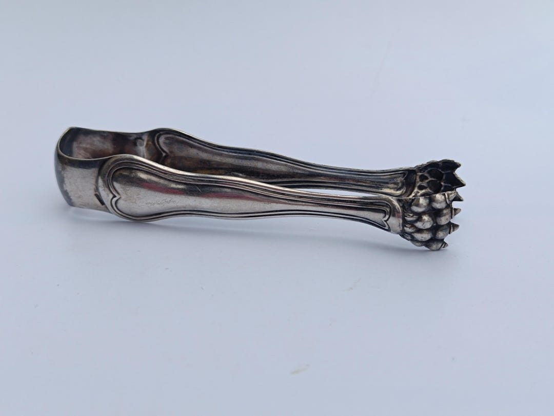 Silver Plate Sugar Tongs Nippers Ideal for Ice Cocktails French Lions ...