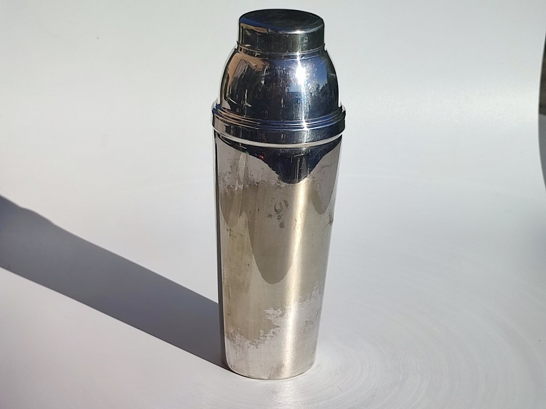 Modernist Cocktail Shaker by Alpadur Hallmarked Silver Plate Vintage ...