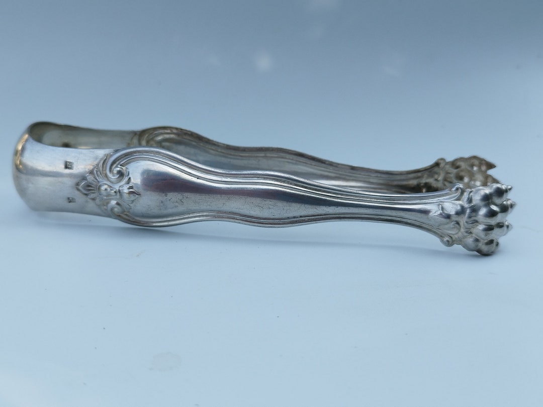 Silver Plate Sugar Tongs Nippers Ideal for Ice Cocktails French Lions ...