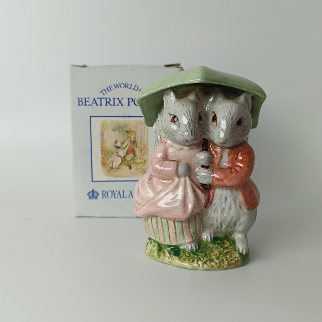 Beatrix Potter Goody and Timmy Tiptoes Royal Albert Ceramic Figurine ...