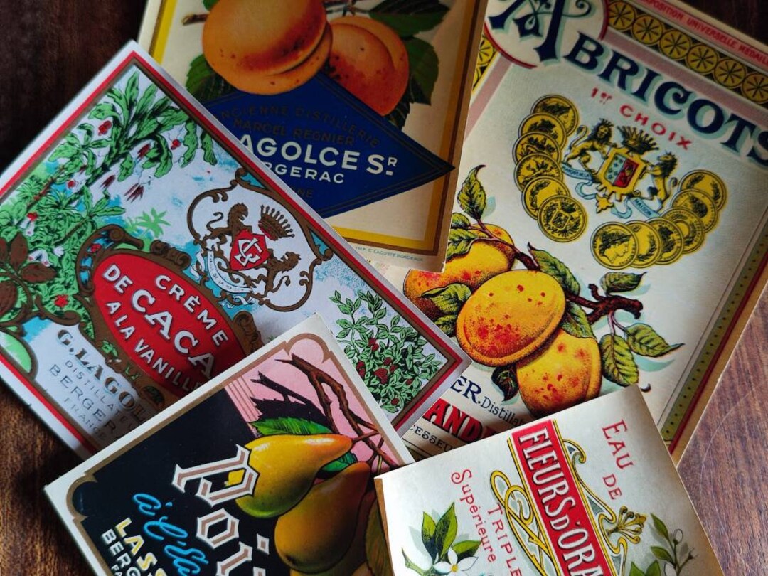 Antique French Advertising Labels Art Nouveau - Etsy