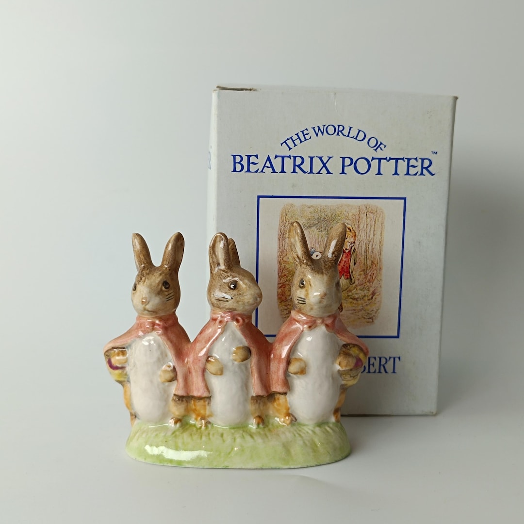 Beatrix Potter Flops Mopsy and Cottontail Royal Albert Peter Rabbit ...