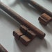 6 Rusty Old Skeleton Keys Vintage / Antique Complete Set Key Ring Barn ...