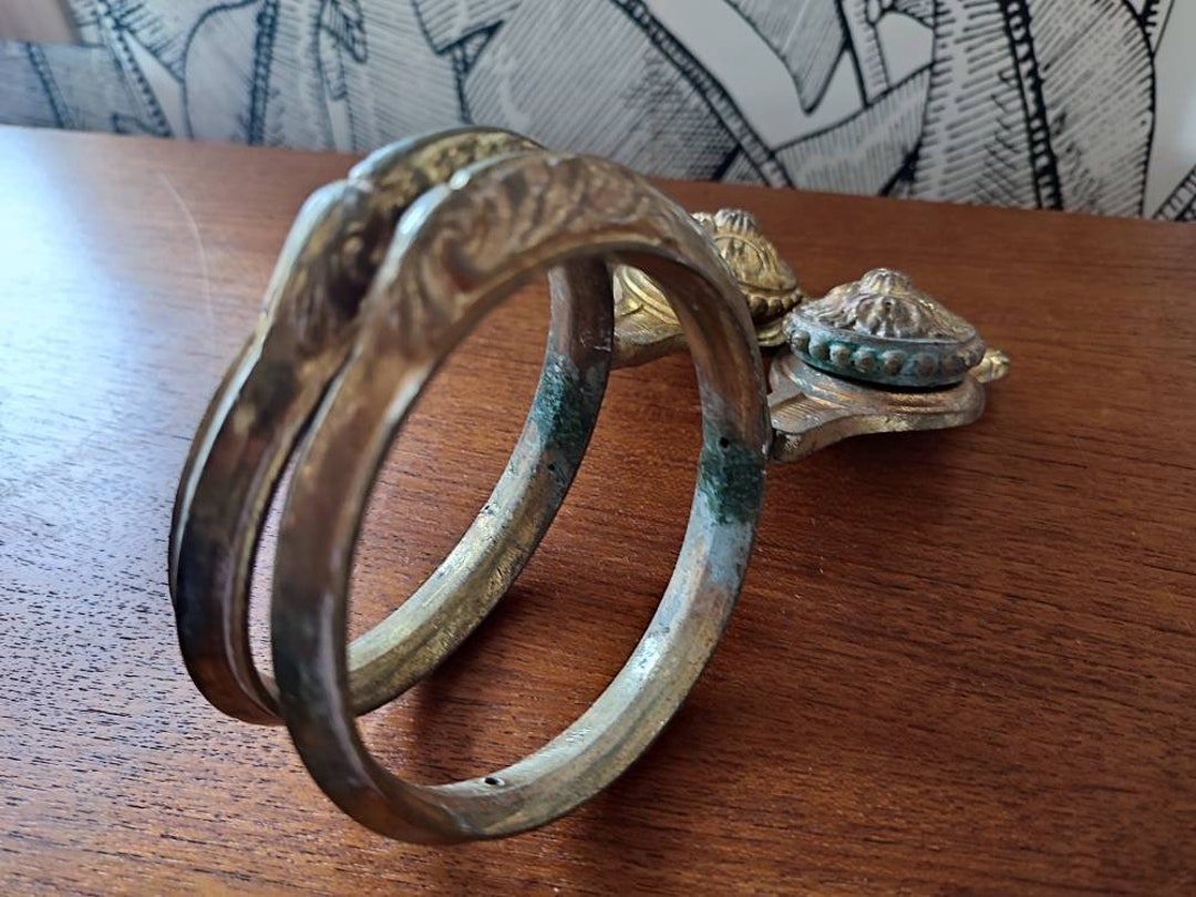 Antique Chateau Curtain Tapestry Pole Holders Ormolu Gilded Bronze ...