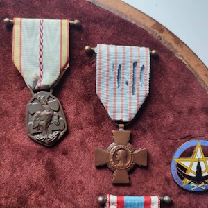 French Resistance WW2 French Military Medal Collection in Frame World ...