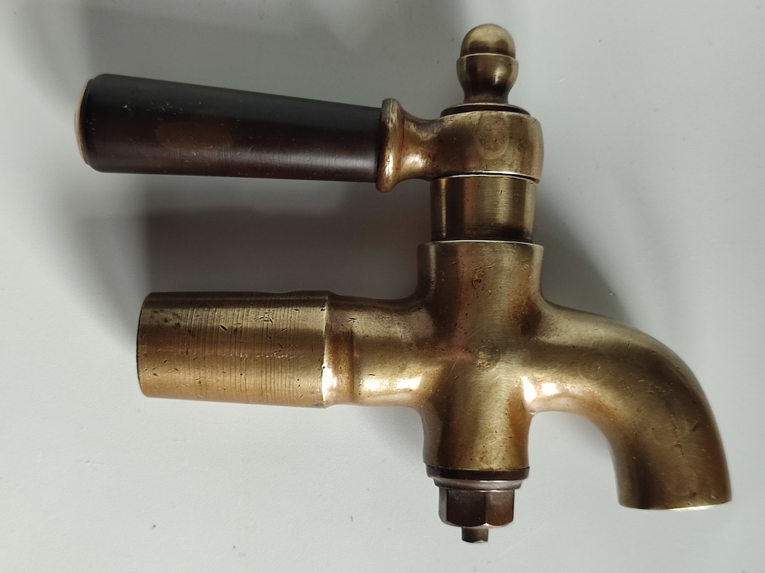 Vintage Beer Keg Wine Barrel Tap Brass Vintners Faucet or Spout ...