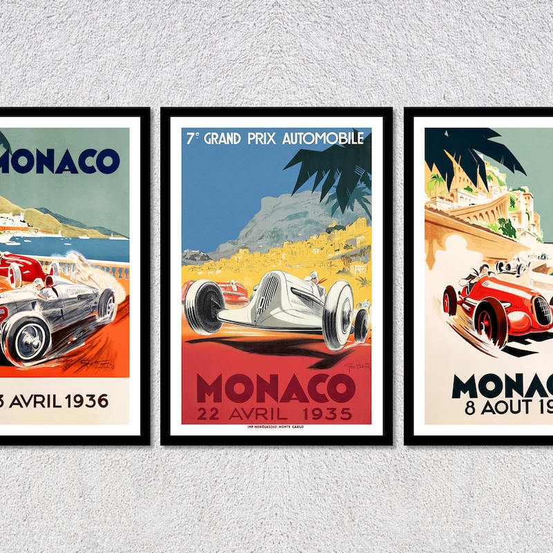 Formula 1 Poster Vintage - Etsy