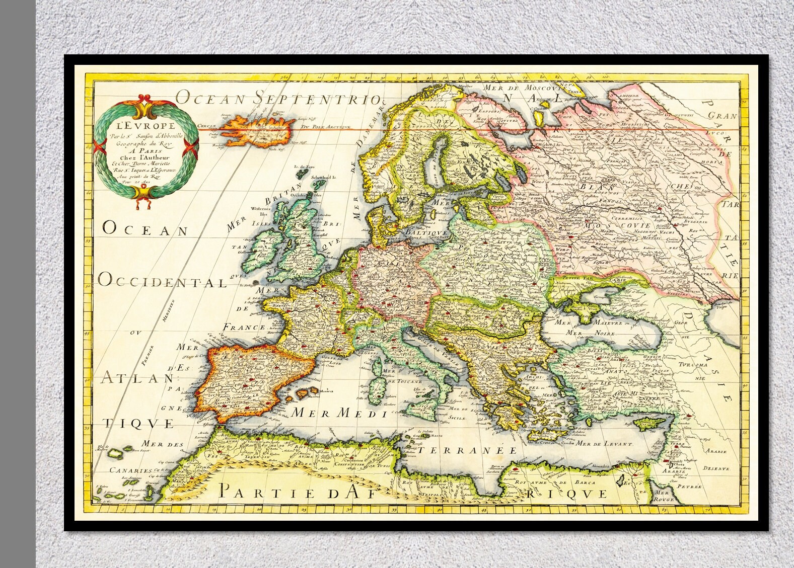 1653 Maps of Europe Historic Map of Europe Central and - Etsy Finland