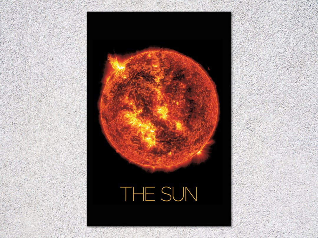 The Sun Solar System Posters Educational Charts & Posters - Etsy