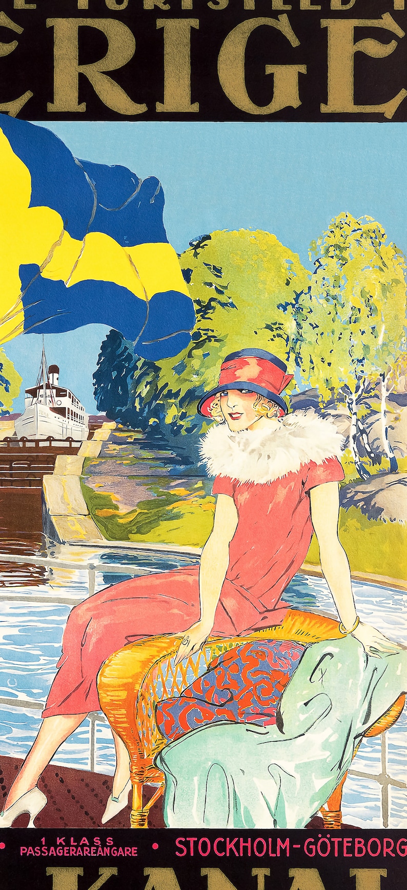 Retro Swedish Posters Sweden Vintage Art Poster | Etsy