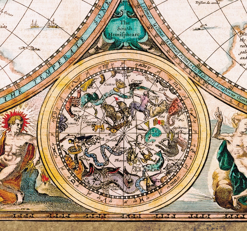 A New and Accurate Map of the World (1627-1651) | John Speed ...