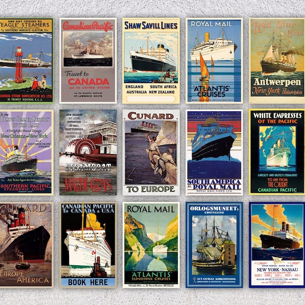Boat Postcards - Etsy