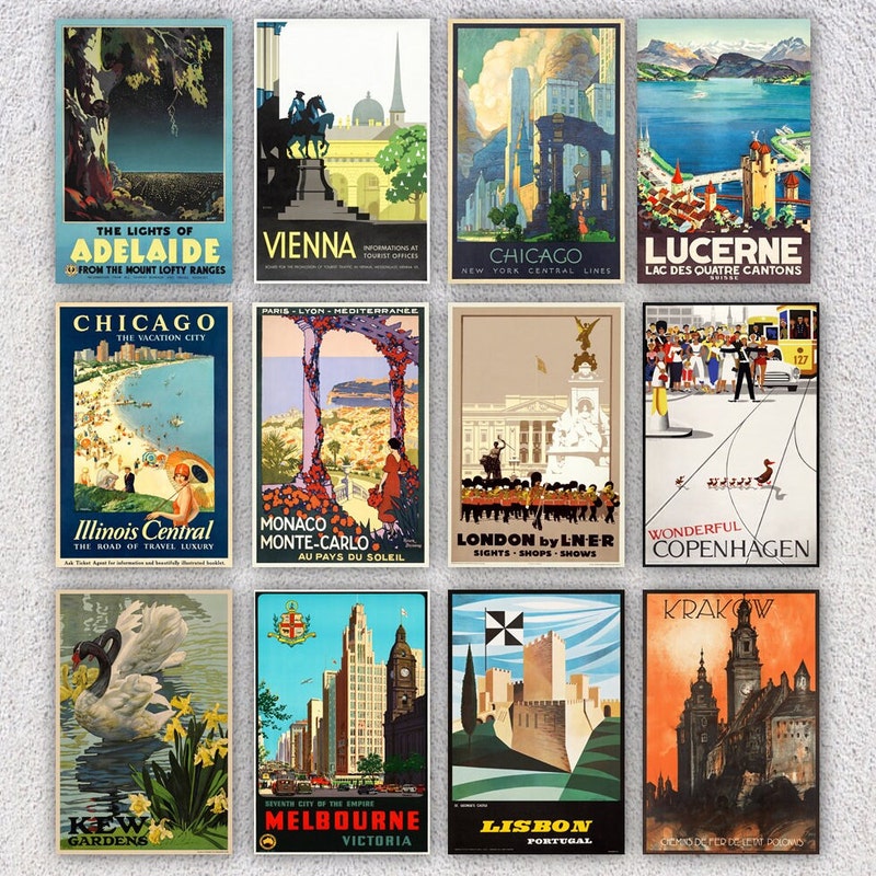 Retro Postcard - Etsy