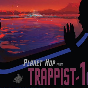 Retro Planetary Travel Poster Cosmos Vintage Poster Space Wall Art Set ...