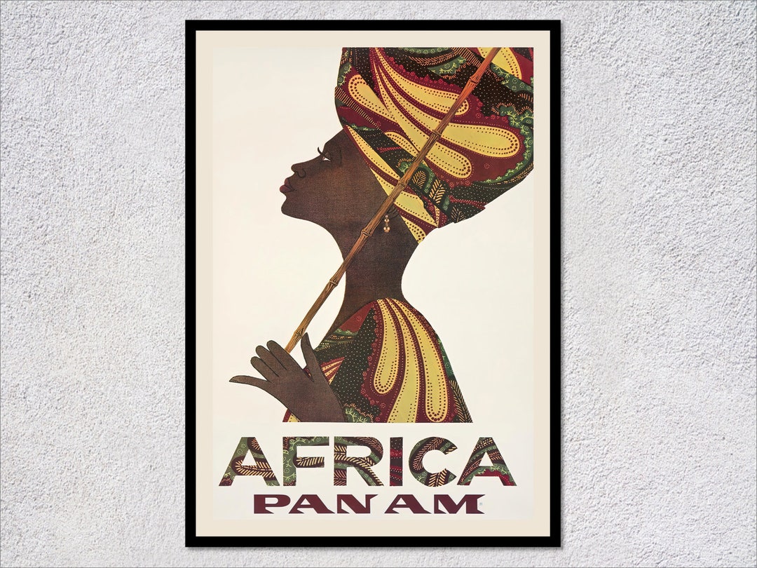 Africa Travel Poster | Vintage Tourism Art - Etsy