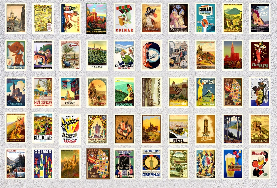 Charming Alsace: A Postcards Journey Through French Elegance, Set of 50 ...