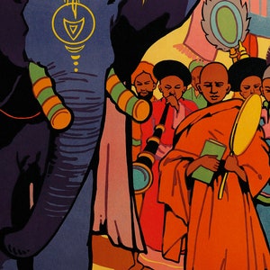 Visit Holy Isipatana sarnath. 1940 India Vintage Poster Print Holi ...