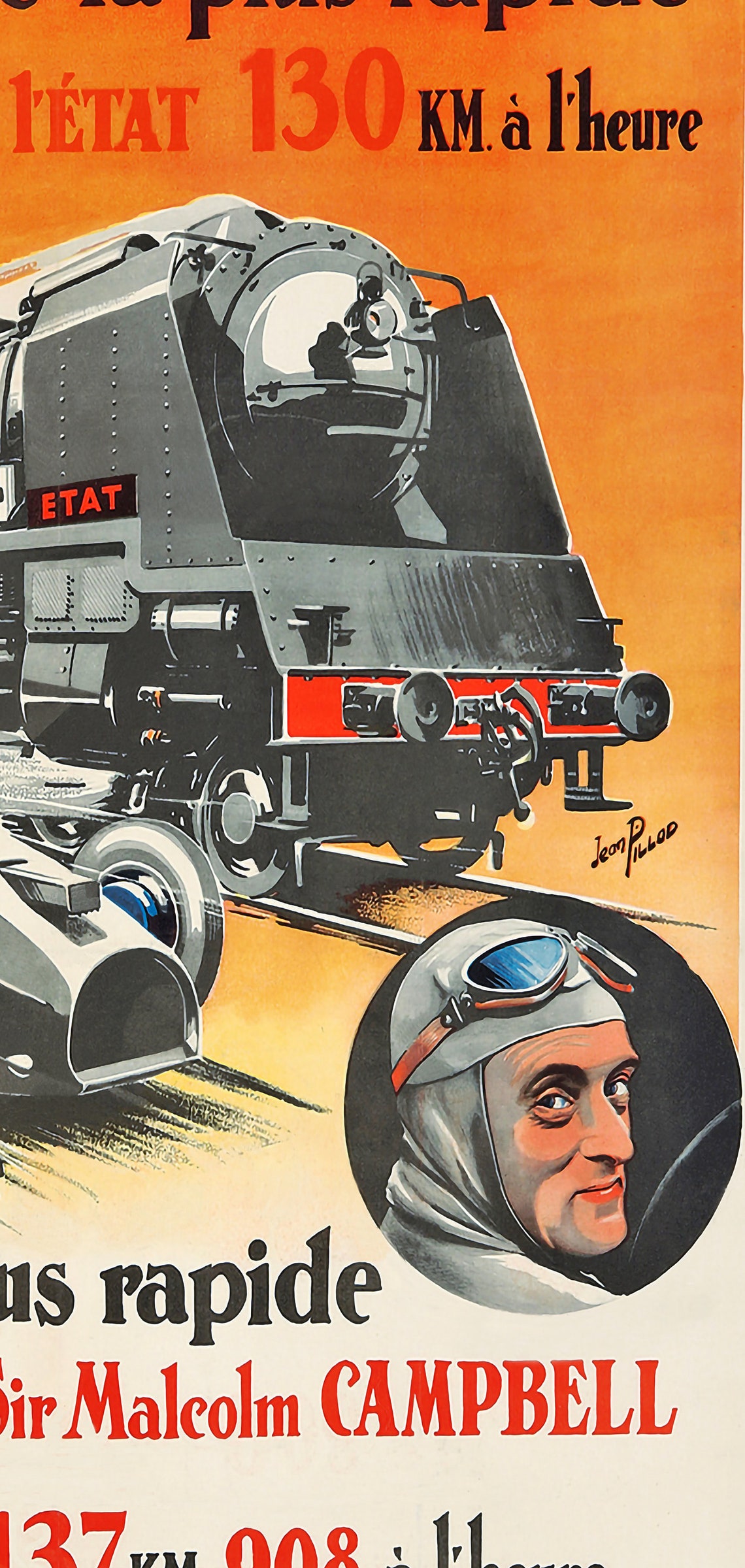 Vintage Car Racing Poster Issued by Castrol Featuring A Steam | Etsy