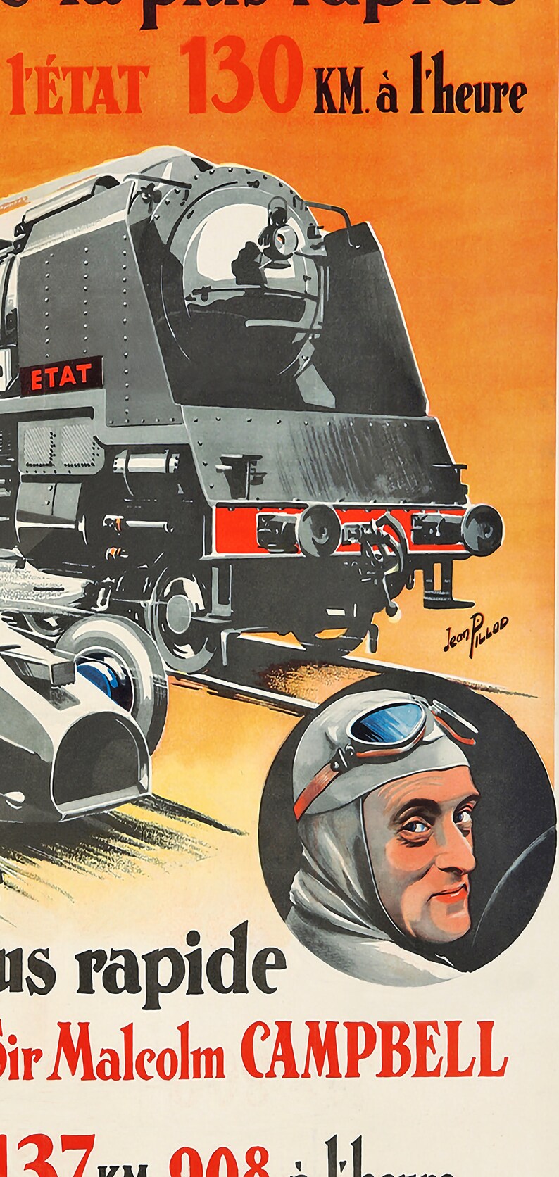 Vintage Car Racing Poster Issued by Castrol Featuring A Steam | Etsy