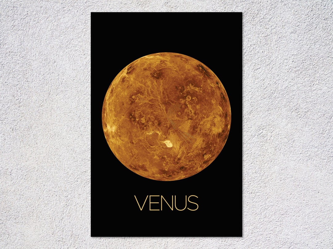 Venus Solar System Posters Educational Charts & Posters - Etsy
