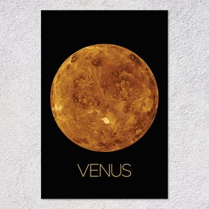 Venus Solar System Posters Educational Charts & Posters - Etsy