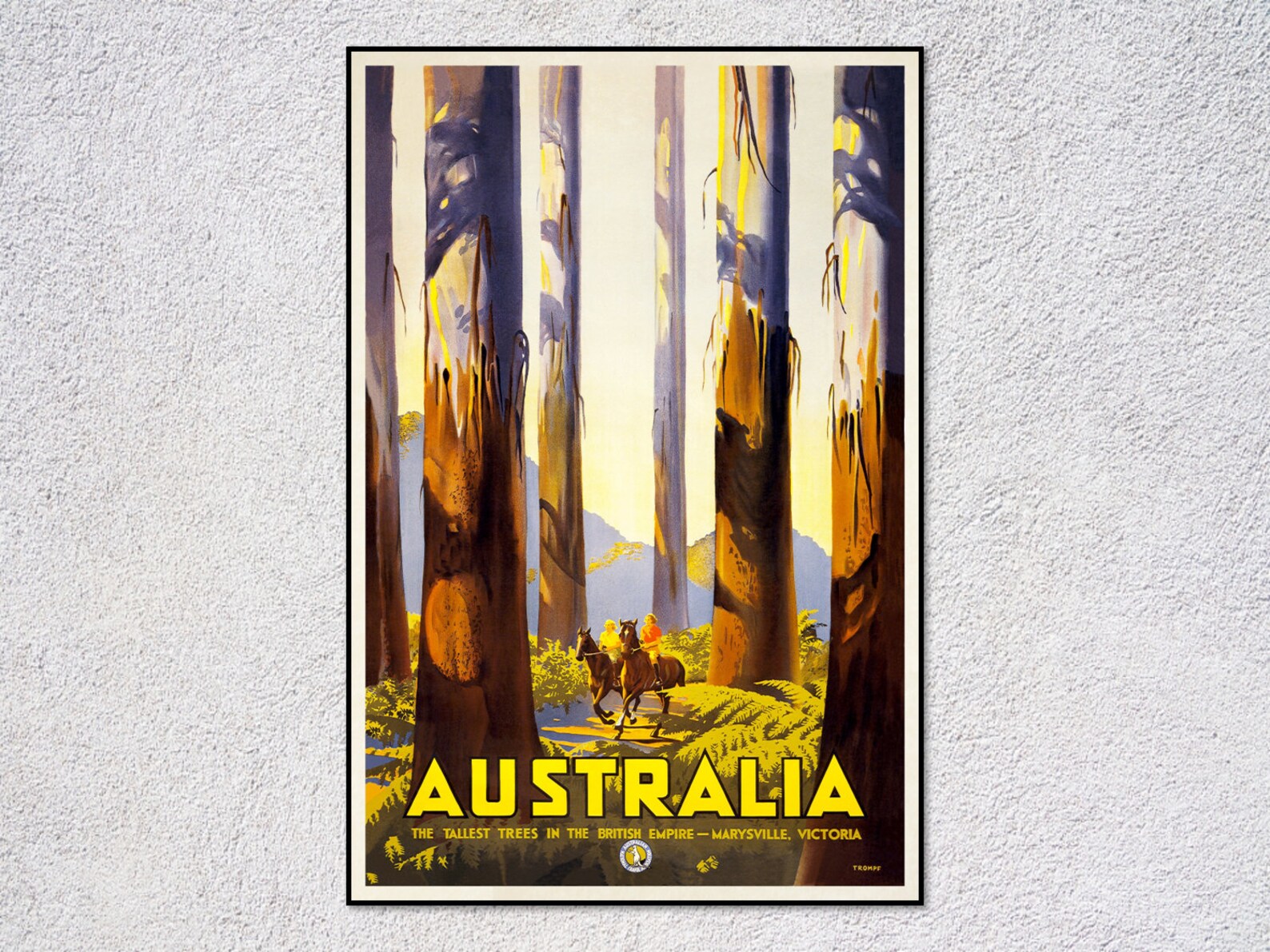 Australian Advertising Poster – Australia Travel Print – Vintage ...
