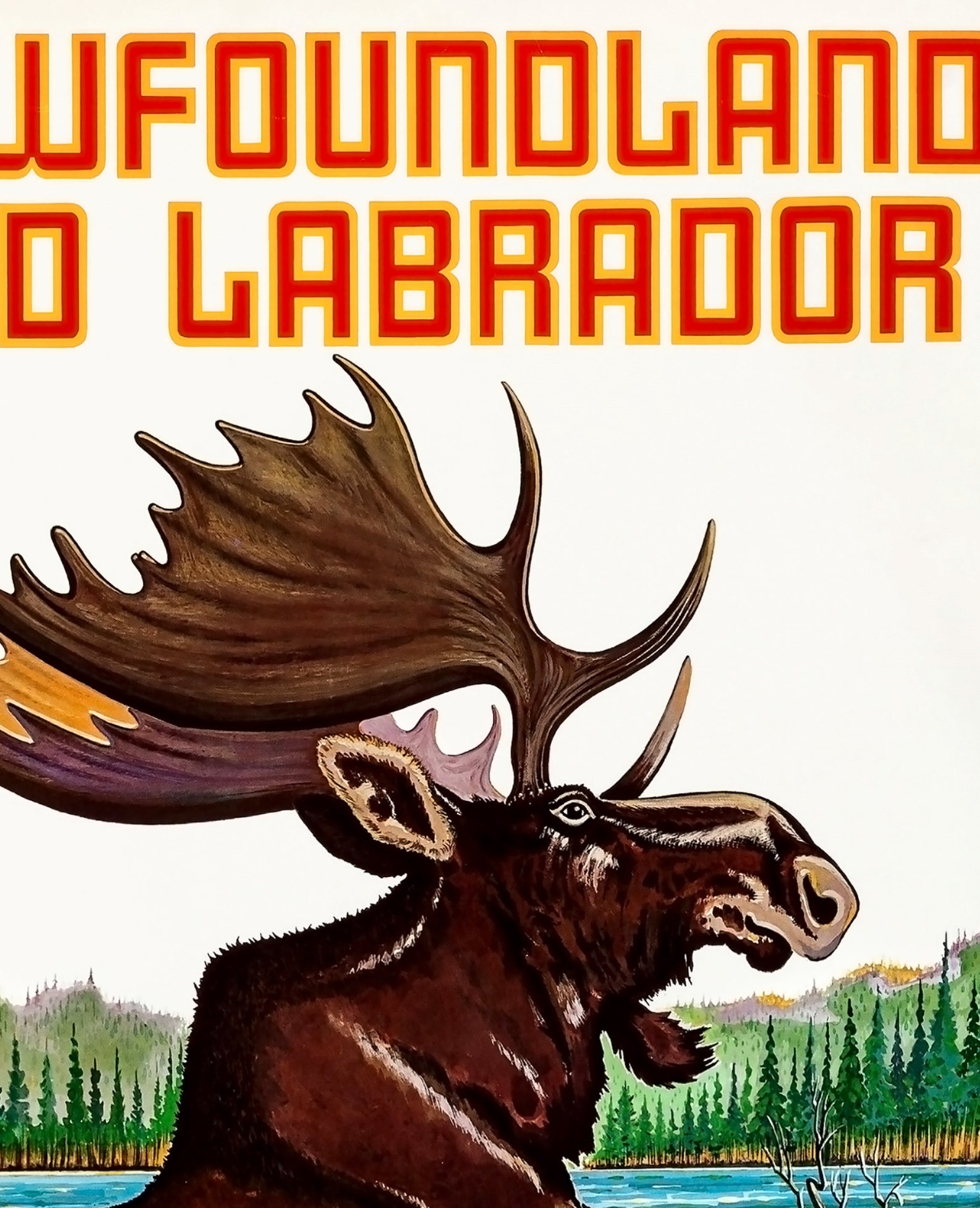 Vintage travel poster for Newfoundland and Labrador | Etsy