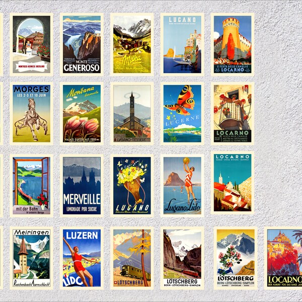 Swiss Postcard - Etsy