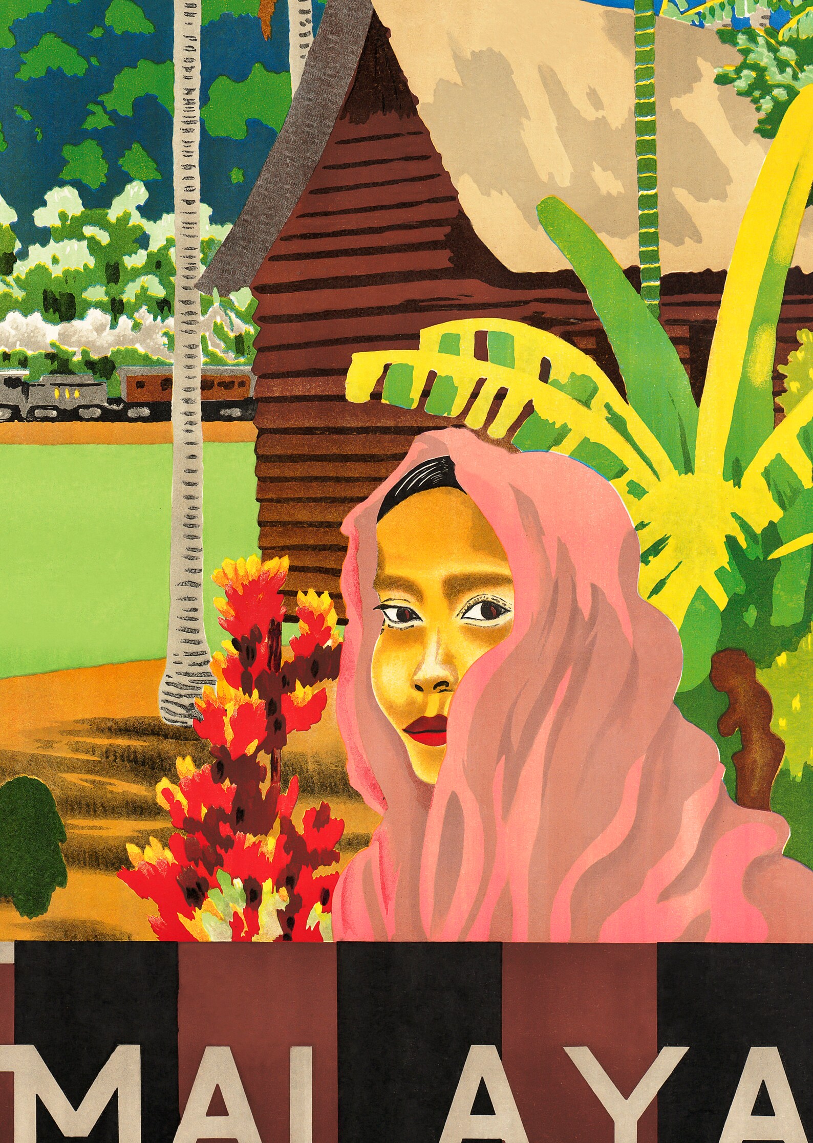 Malaysia Vintage Posters Malaya Restored Retro Travel Poster | Etsy