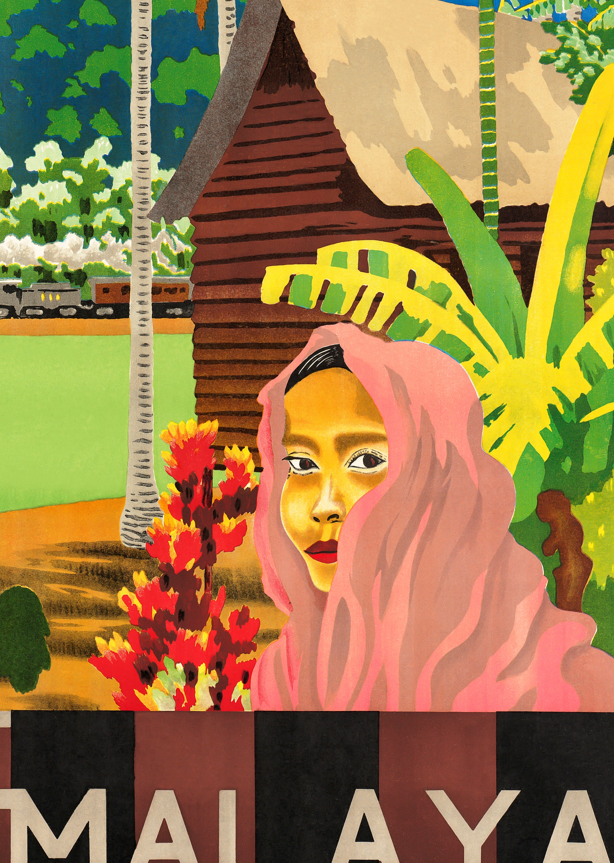 Malaysia Vintage Posters Malaya Restored Retro Travel Poster | Etsy