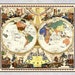 Historical Map, 1928 the New Map of the World - Etsy