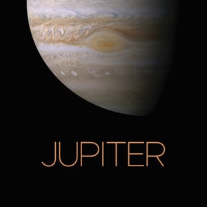 Jupiter Solar System Posters Educational Charts & Posters | Etsy