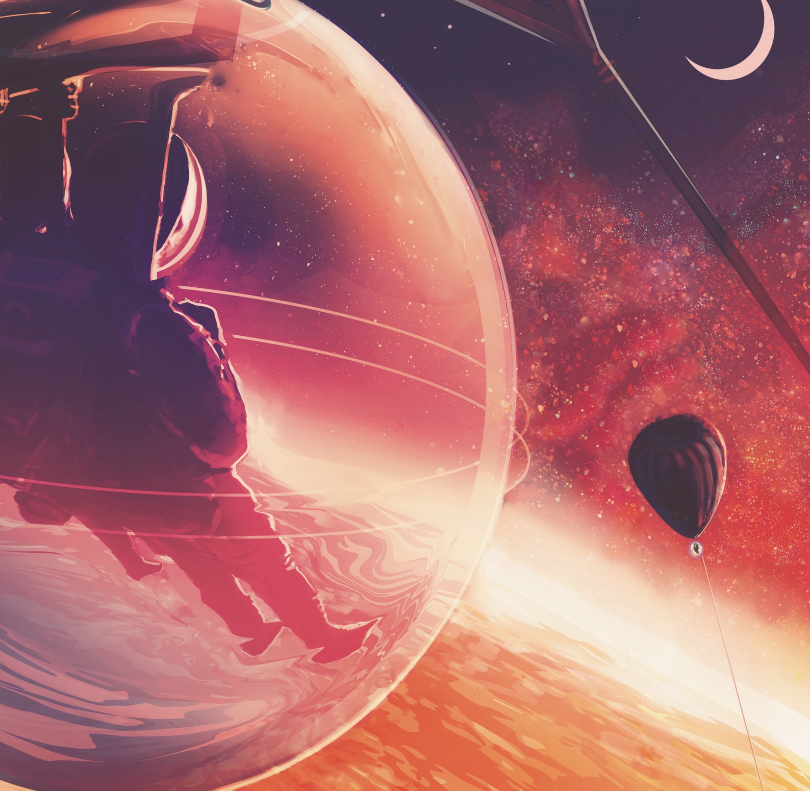 Retro Planetary Travel Poster Cosmos Vintage Poster Space - Etsy