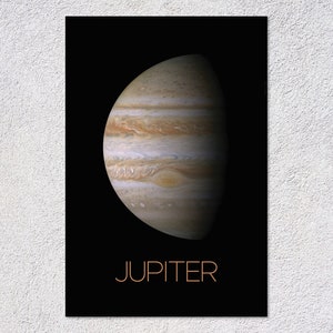 Jupiter Solar System Posters Educational Charts & Posters | Etsy