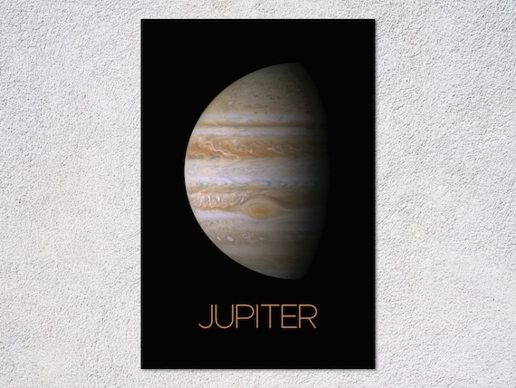Jupiter Solar System Posters Educational Charts & Posters | Etsy