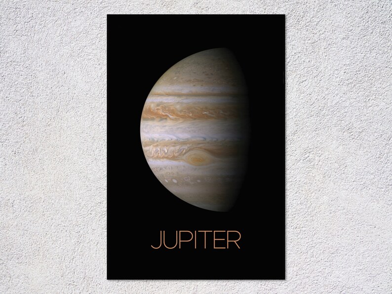 Jupiter Solar System Posters Educational Charts & Posters | Etsy