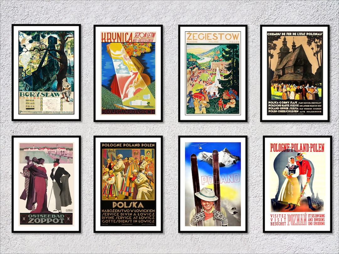 Poland Vintage Travel Poster | Classic Polish Tourism Prints | Retro ...
