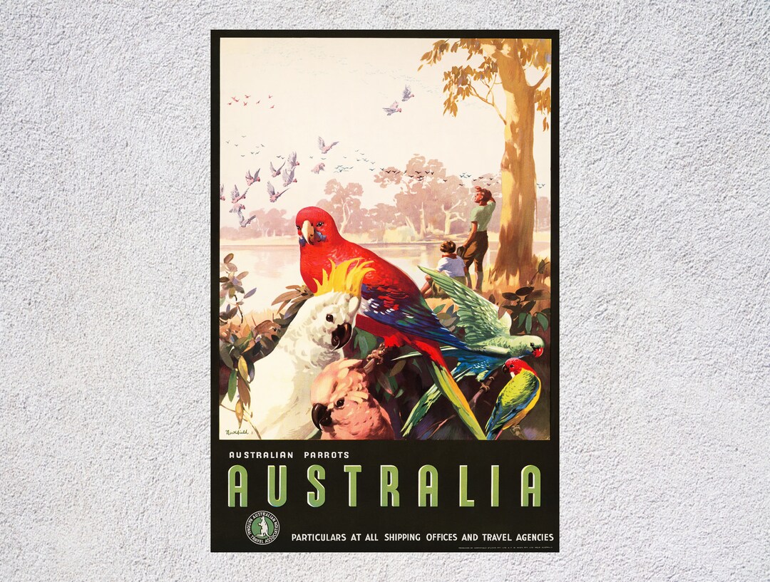 Retro Australian Vintage Travel Posters Australian Art Print Reprint - Etsy