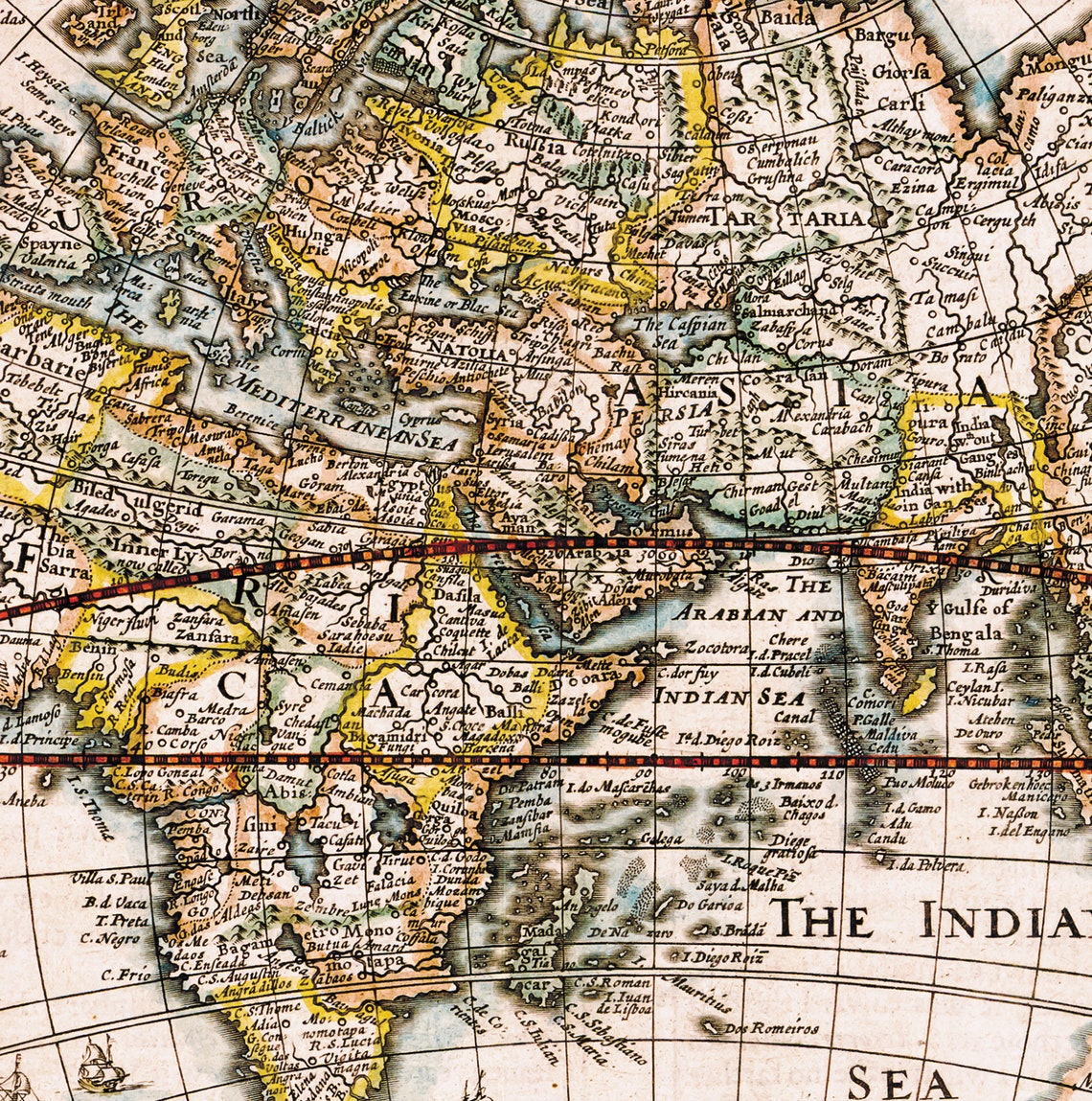 A New and Accurate Map of the World (1627-1651) | John Speed ...