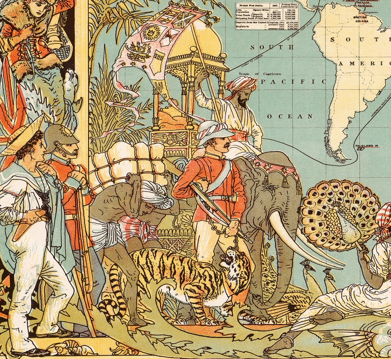 Imperial Federation Map of the British Empire (1886) | Historical ...