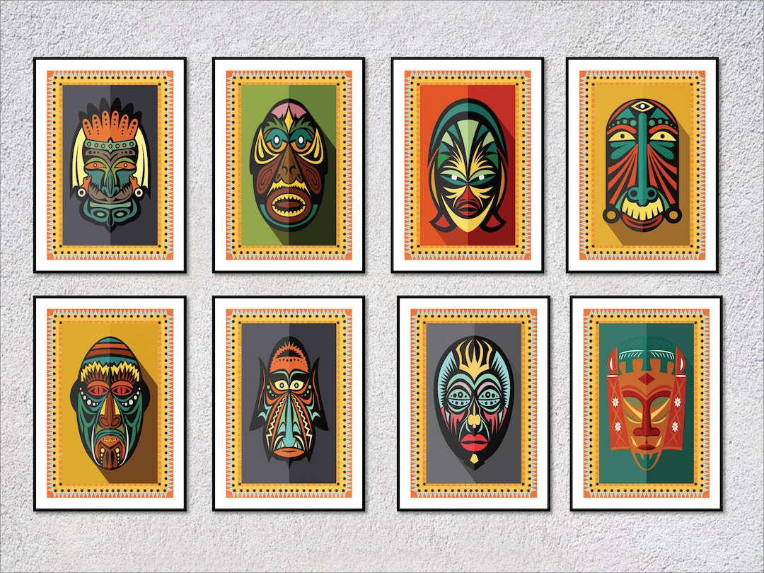 Geometric Shapes Tribal Africa Wall Art | Abstract Patterns | Modern ...