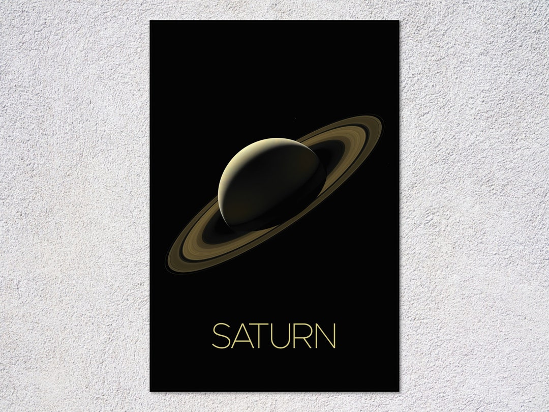 Saturn Solar System Posters Educational Charts & Posters - Etsy