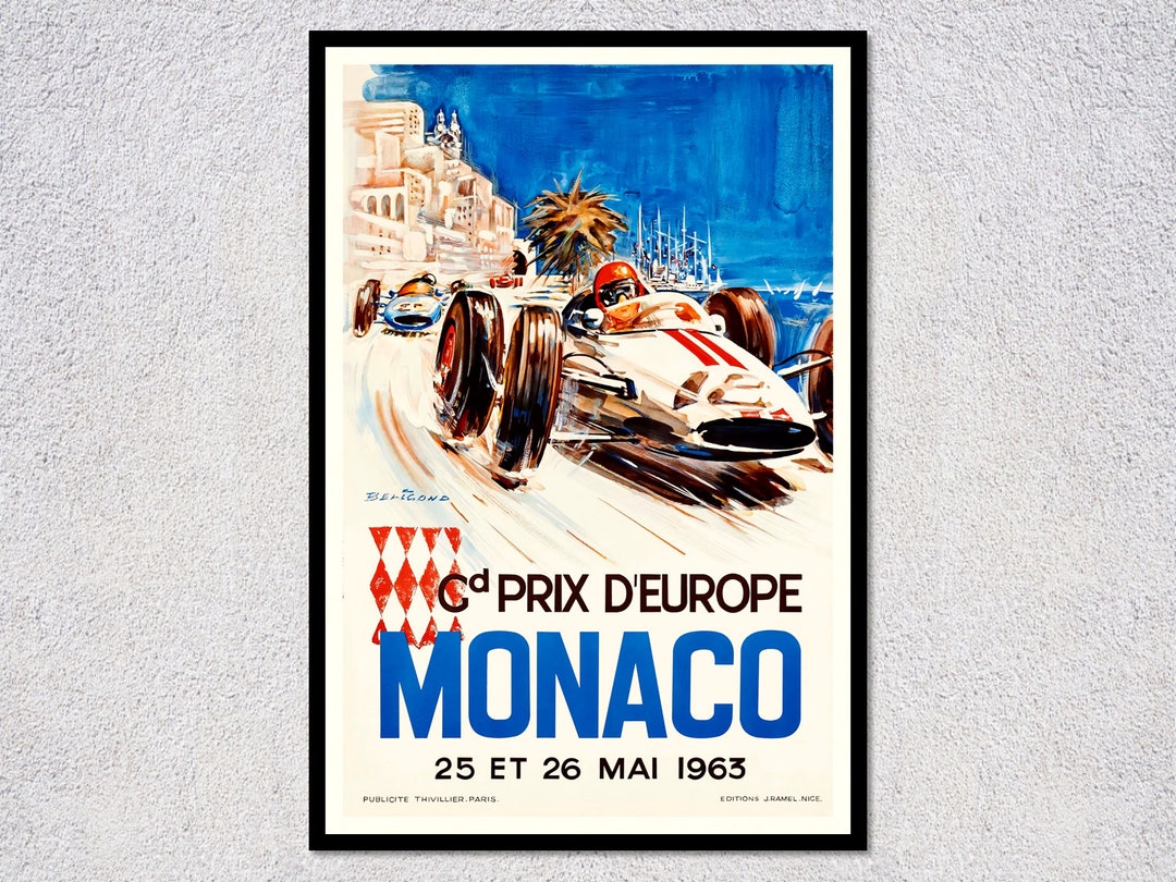 1963 Riviera Speed Poster Reproduction | Vintage Racing Car Print ...