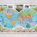 Spice World Map Pictorial Map of the World Reproduction - Etsy